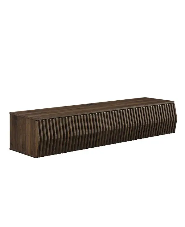 MODWAY Vaughn 64 Wall Mount Tv Stand - Walnut