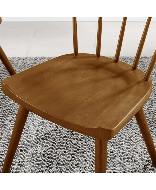 MODWAY Sutter Wood Dining Side Chair, Set Of 2 - Walnut