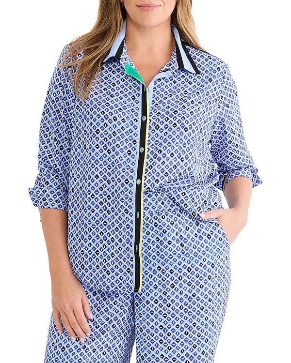 NIC+ZOE Mosaic Trimmed Shirt