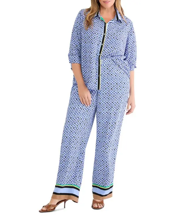 NIC+ZOE Mosaic Trimmed Shirt