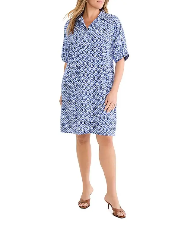 NIC+ZOE Mosaic Devon Dress - Blue Multi