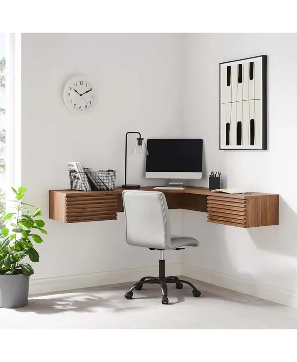 MODWAY Render Wall Mount Corner Office Desk