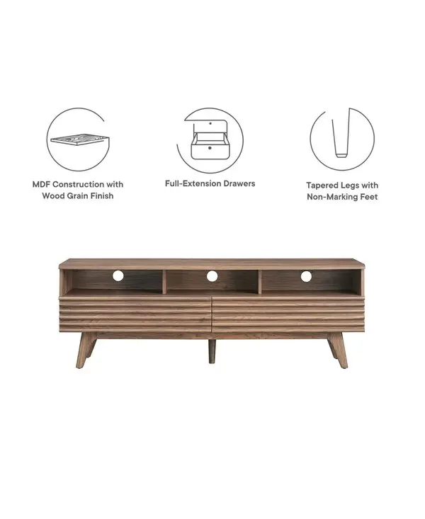 MODWAY Render 60 Tv Stand - Walnut