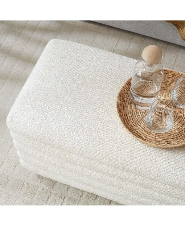 MODWAY Mezzo Boucle Upholstered Storage Bench