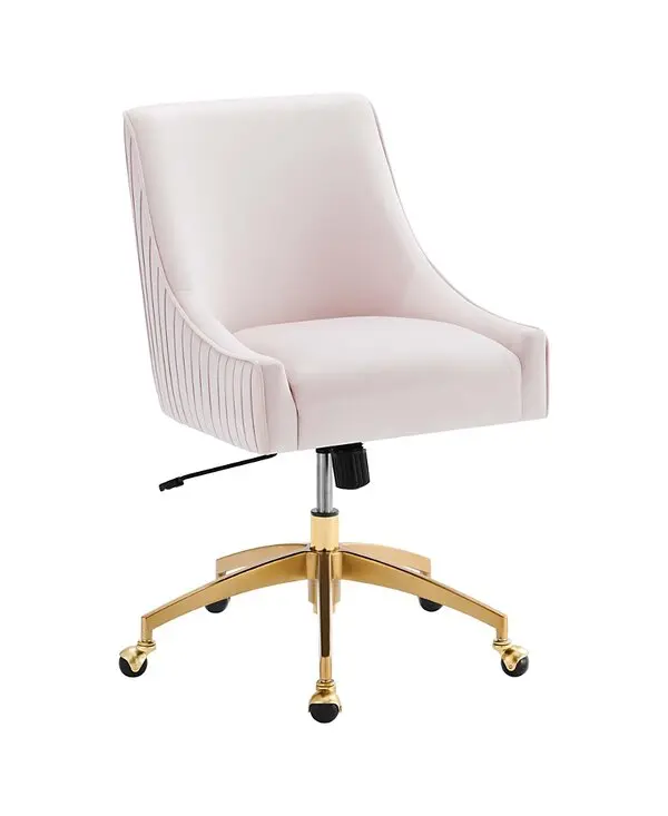 MODWAY Discern Performance Velvet Office Chair - Pink