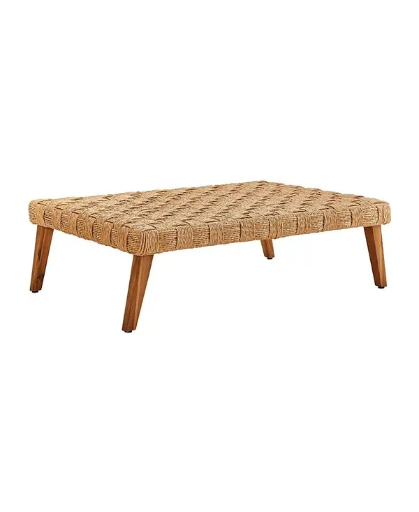 MODWAY Thames Outdoor Patio Wicker Outdoor Patio Rattan Coffee Table