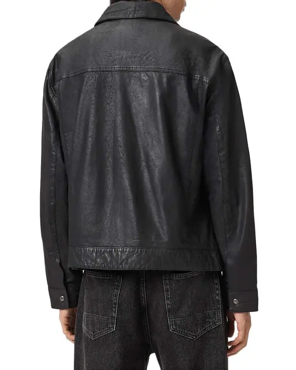 ALLSAINTS Shelton Leather Jacket - Black