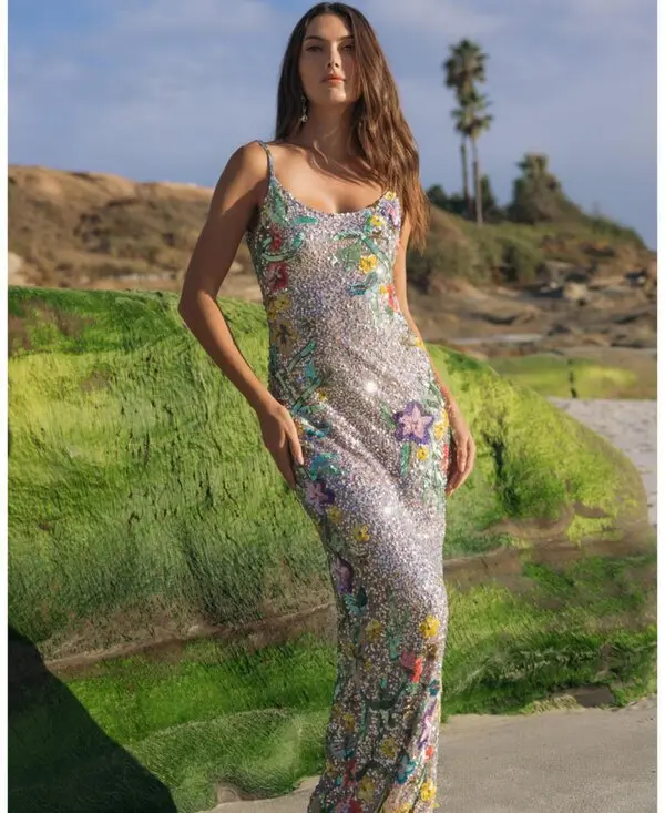 Mac Duggal Embellished Sleeveless Gown