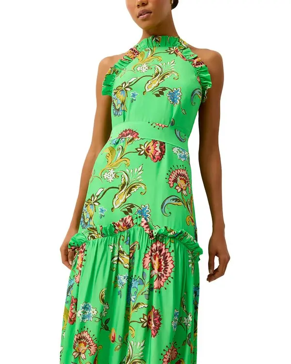 MARIE OLIVER Keenan Ruffle Maxi Dress