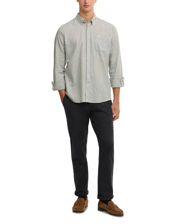 Barbour Nelson Stripe Pocket Shirt - Bleached Olive