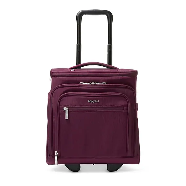BAGGALLINI Expandable Underseat Carry-on Suitcase - Mulberry