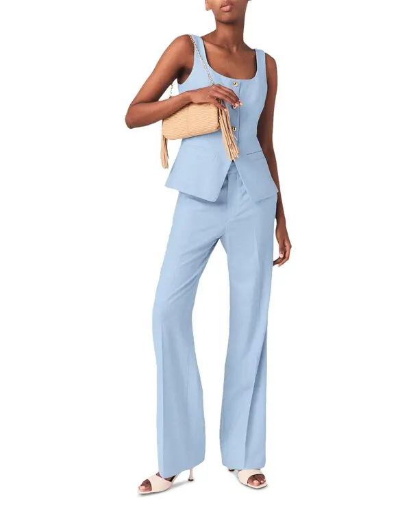 Maje Pigalue Pleated Suit Pants