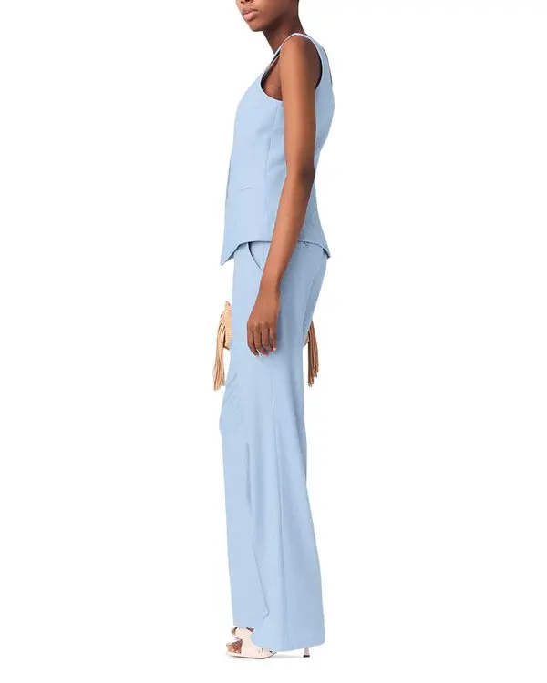 Maje Pigalue Pleated Suit Pants