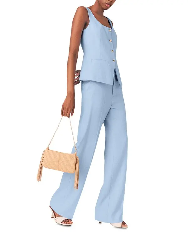 Maje Pigalue Pleated Suit Pants