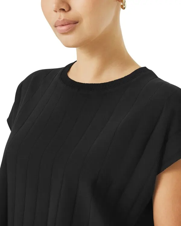 Splendid X @cellajaneblog Wide Rib Knit Top - Black