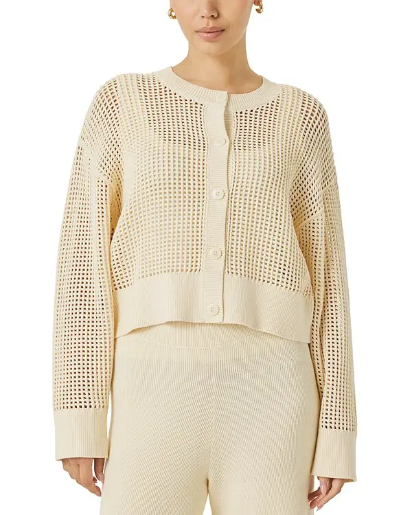 Splendid X Cj Open Stitch Cardigan Sweater
