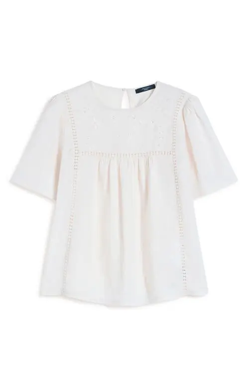 Max Mara Bacino Embroidery Top - Ecru