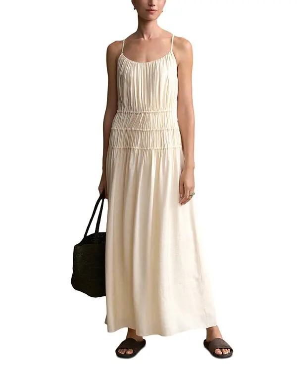 Jenni Kayne Wynn Smocked Dress - Cream