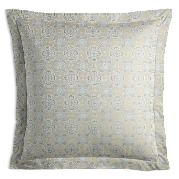 SFERRA Maiolica Sateen Jacquard Euro Sham Exclusive - Sand