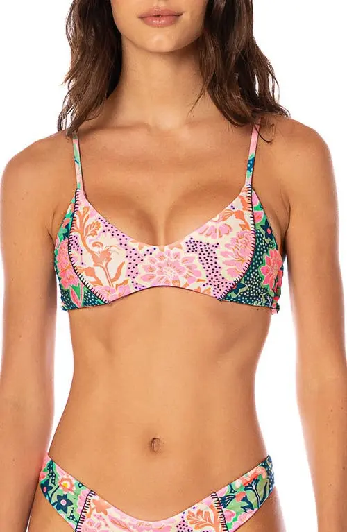 MAAJI Floral Bikini Top - Pink