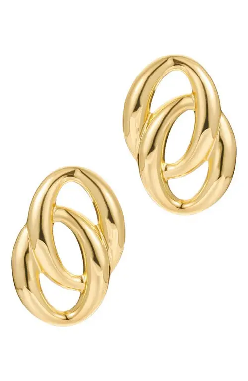 ST. MORAN Mia Link Drop Earrings - Gold