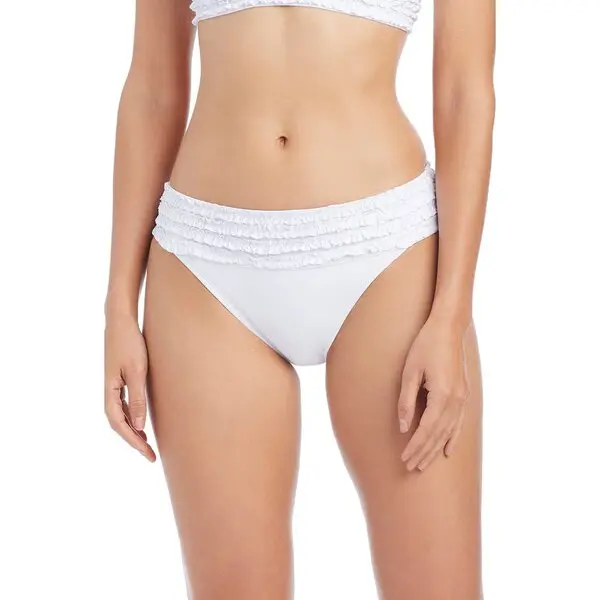 ROD BEATTIE Banded Hipster Bikini Bottom - White