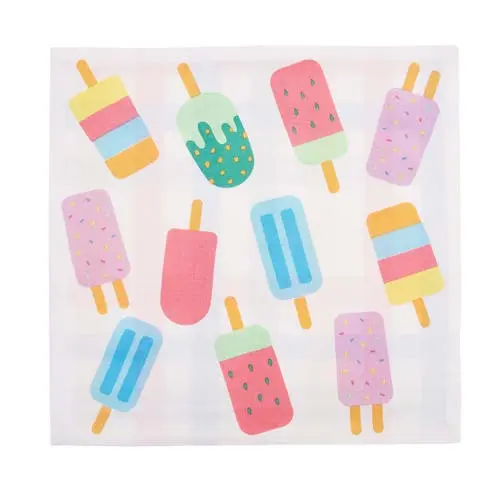 C&F HOME Popsicle Summer Embroidered Napkins Set Of 6