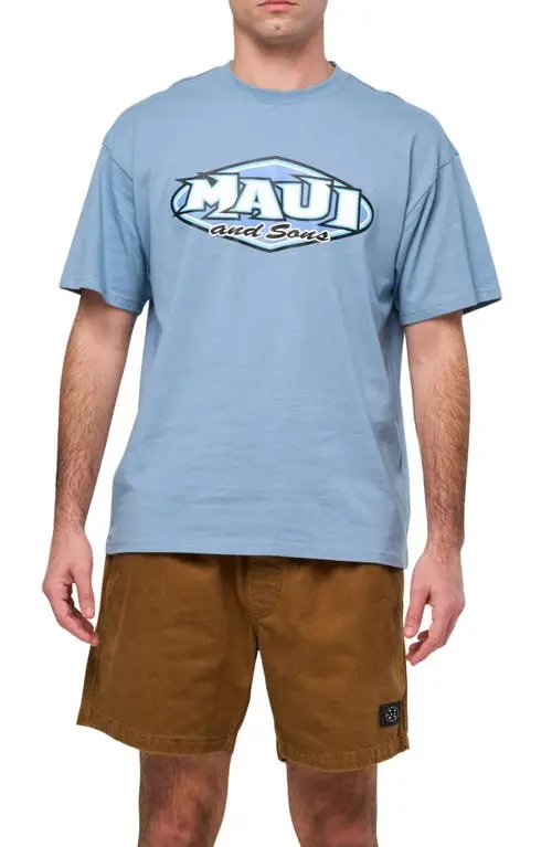 MAUI & SONS Diamond Boxy Fit Logo Graphic T-shirt