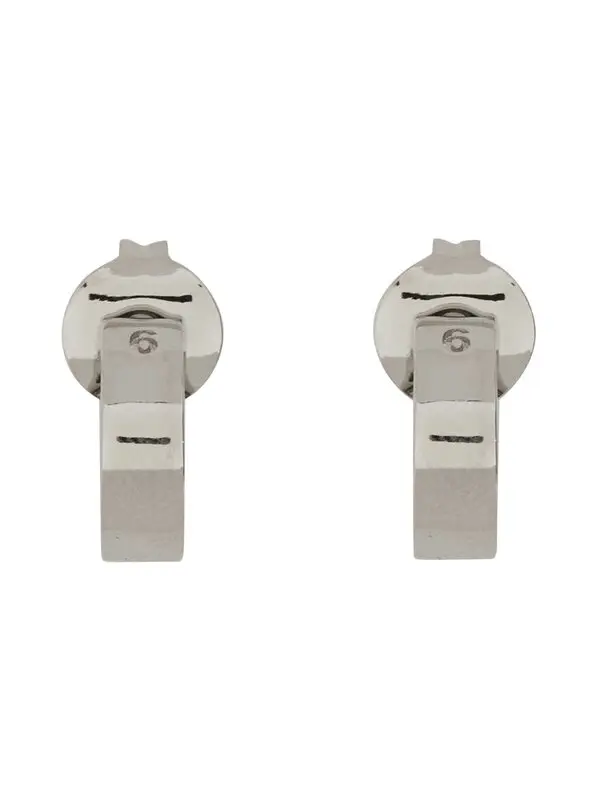 MAISON MARGIELA Logo Earrings - Silver