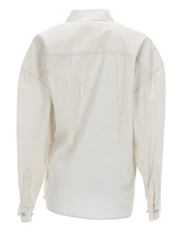 LEMAIRE Straight Collar Twisted Shirt - Ivory