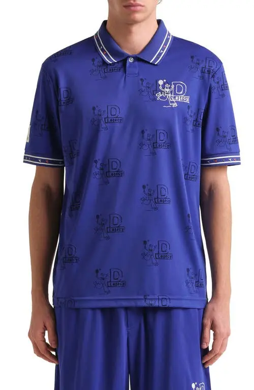 DIADORA Legacy Embroidered Piqué Polo - Navy