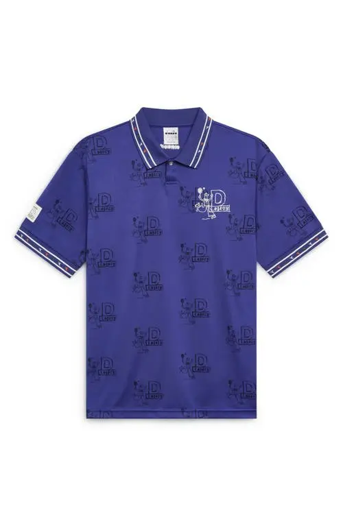 DIADORA Legacy Embroidered Piqué Polo - Navy