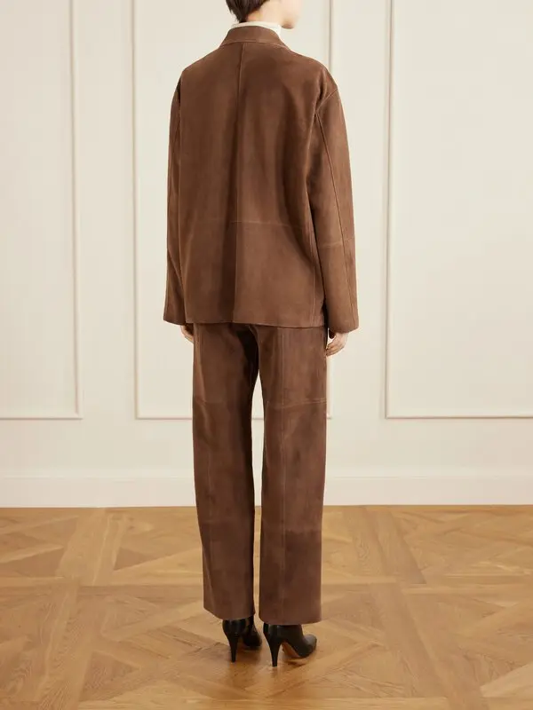 THE ROW Janine Suede Shirt
