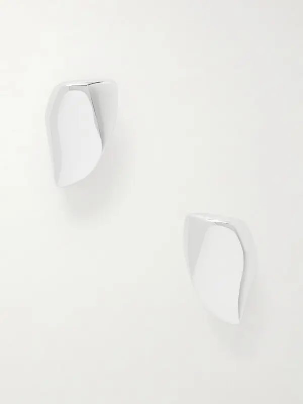 Bottega Veneta Prisma Earrings - Silver