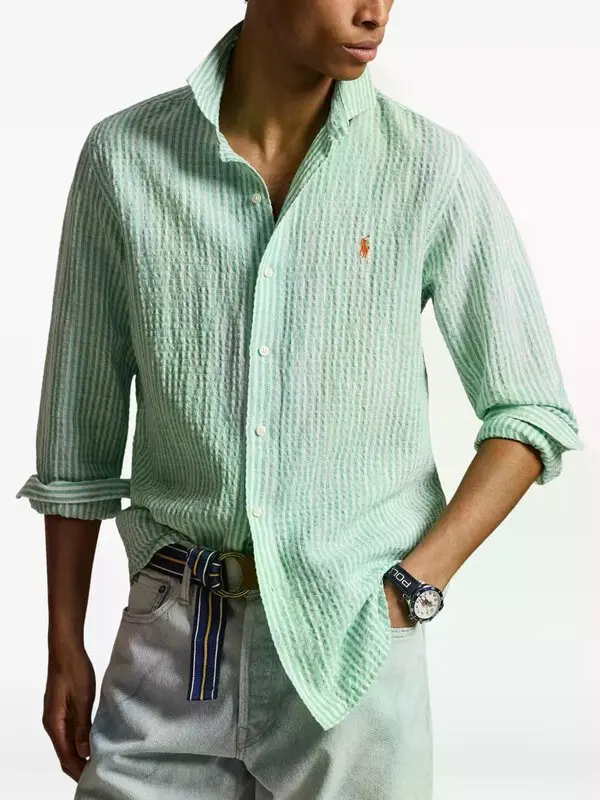 Polo Ralph Lauren Custom-fit Striped Seersucker Shirt