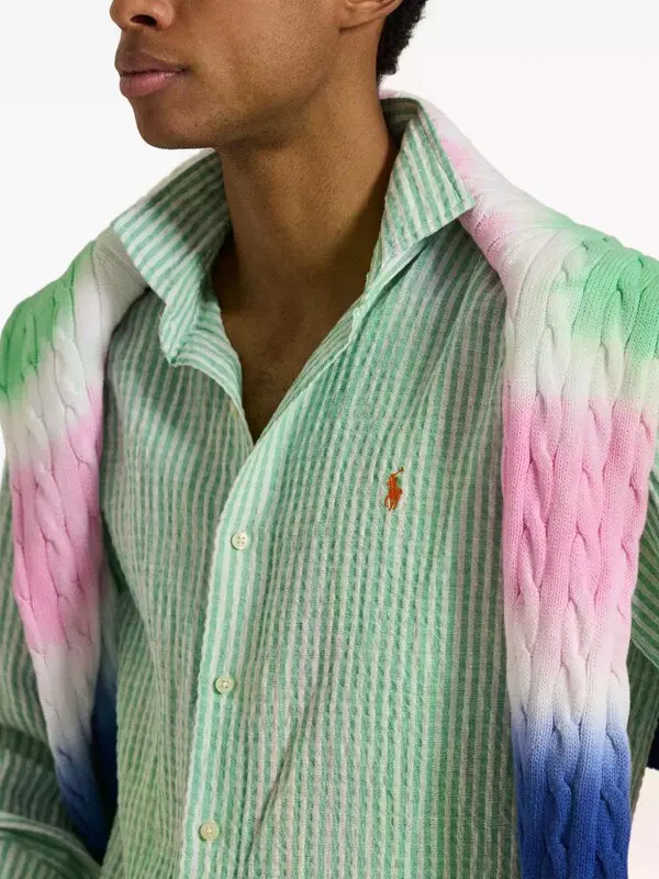 Polo Ralph Lauren Custom-fit Striped Seersucker Shirt