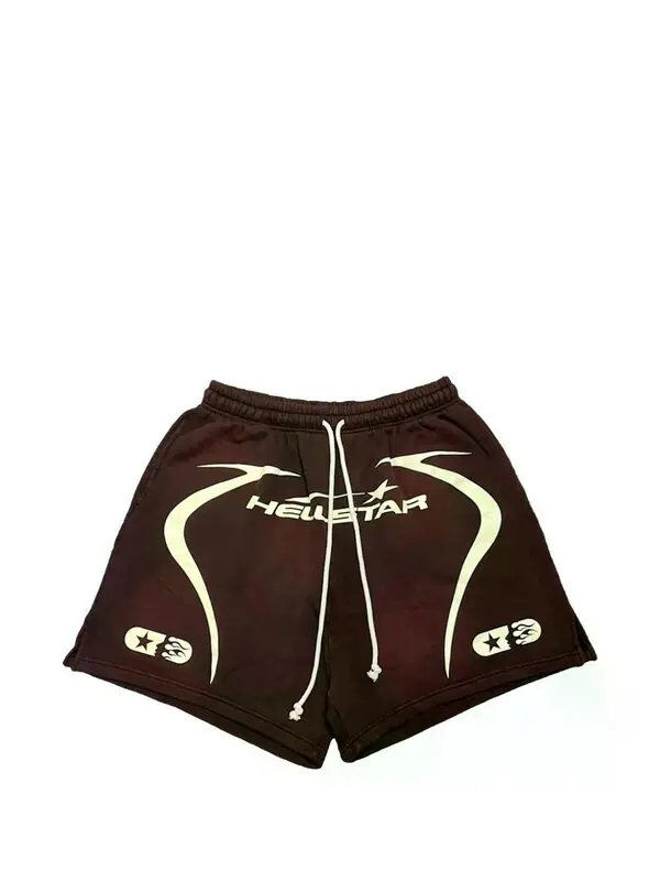 HELLSTAR Graphic Print Track Shorts