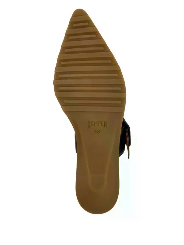 Camper Anita Buckle-detail Mules - Brown
