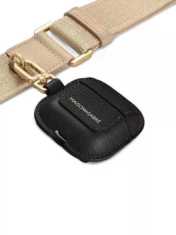 MAISON DE SABRE Leather Airpods 4 Keyring Case
