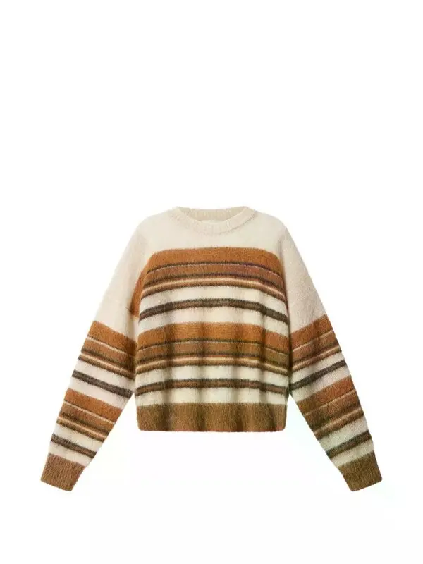 MARANT ETOILE Drussell Striped Pullover - Neutrals