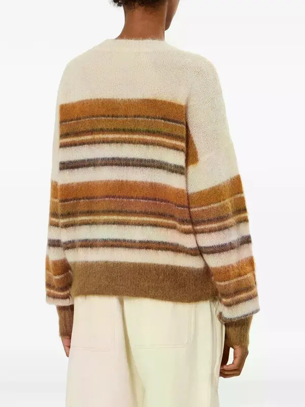 MARANT ETOILE Drussell Striped Pullover - Neutrals