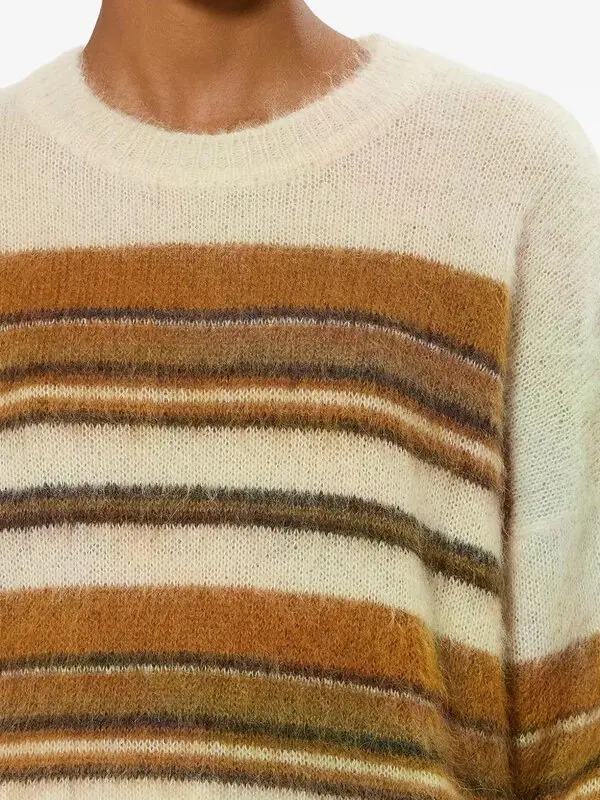 MARANT ETOILE Drussell Striped Pullover - Neutrals