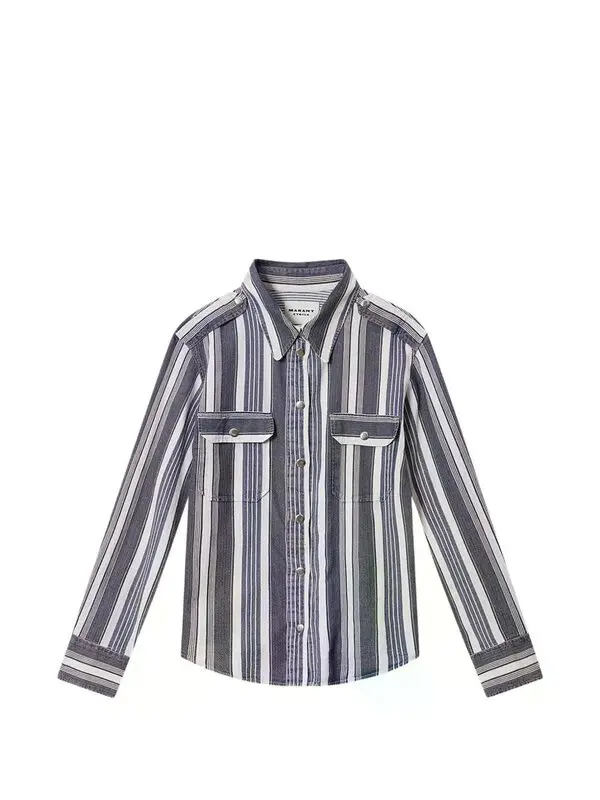 MARANT ETOILE Gelva Striped Shirt - Blue