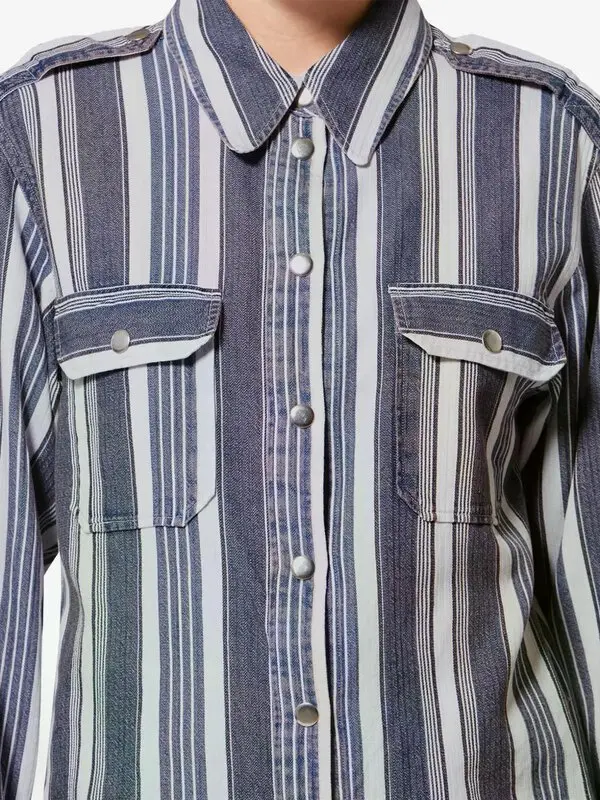 MARANT ETOILE Gelva Striped Shirt - Blue