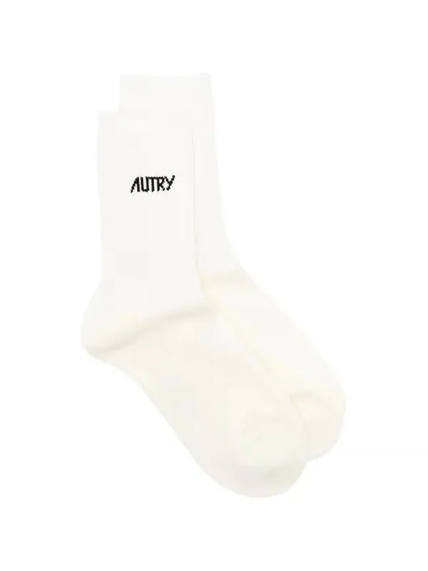 AUTRY Stars Logo Socks - Neutrals