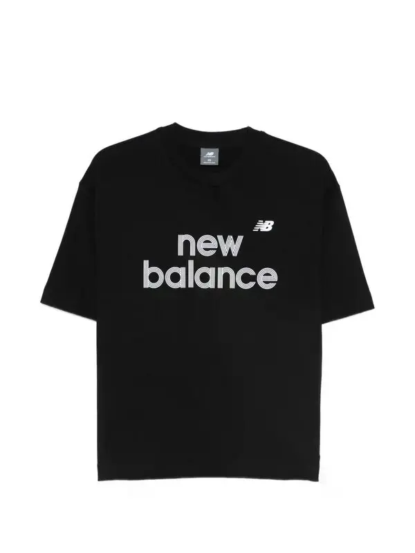 NEW BALANCE Logo-print T-shirt - Black