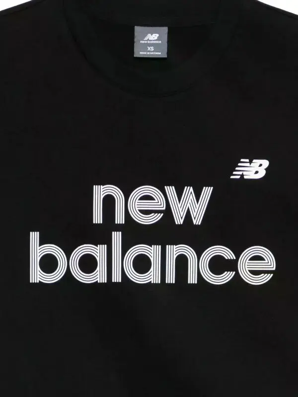 NEW BALANCE Logo-print T-shirt - Black