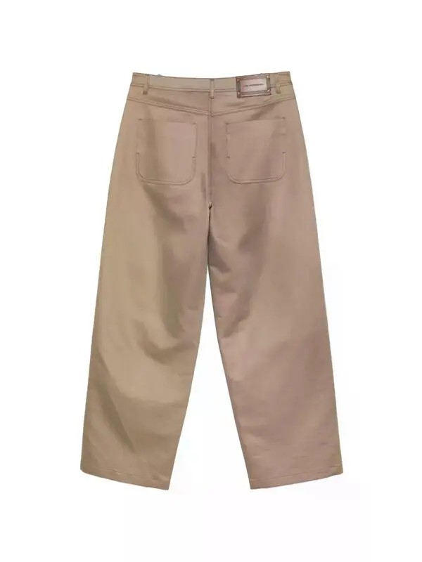 Andersson Bell Logo-patch Panelled Trousers - Neutrals