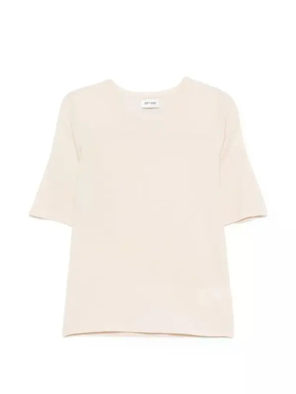 Soft Goat Short-sleeve T-shirt - Neutrals