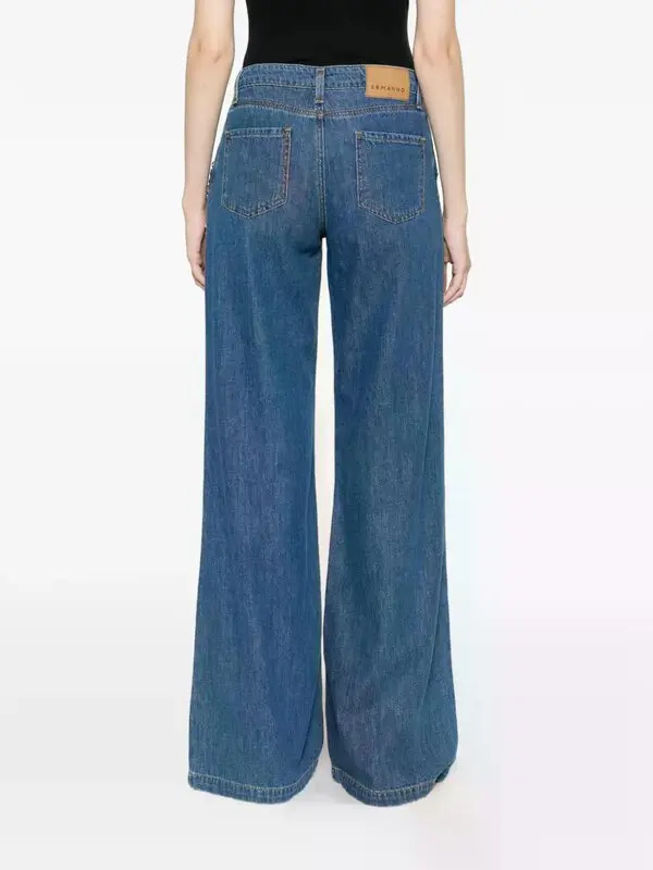 ERMANNO FIRENZE Crystal-embellished Jeans